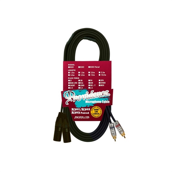 Providence 【夏のボーナスセール】R303 RC/RC-CM/CM （RCA・RCA - XLRオス・オス） 【1.0m】【在庫1本 ...