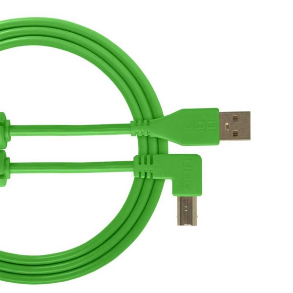 UDG Ultimate Audio Cable USB 2.0 A-B Green Angled 1m 【本数限定USBケーブル特価 ...