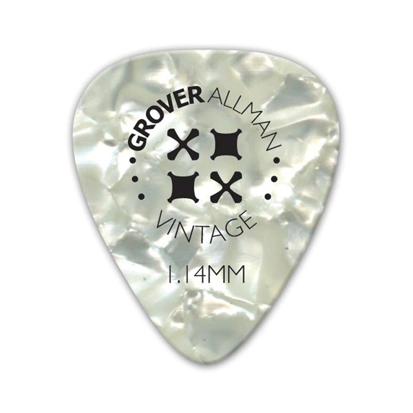 Grover Allman Vintage Celluloid Pro Picks 1.14mm [White] ｜イケベ楽器店オンラインストア