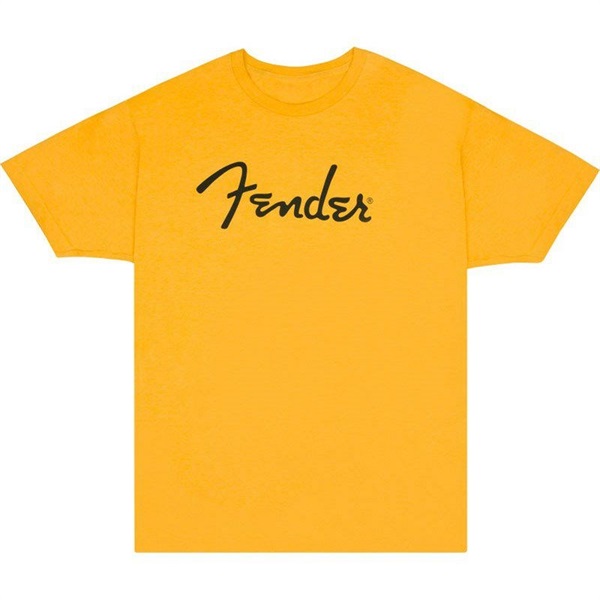 Fender FENDER SPAGHETTI LOGO T-SHIRT BUTTERSCOTCH BLONDE（Mサイズ） ｜イケベ楽器店 ...
