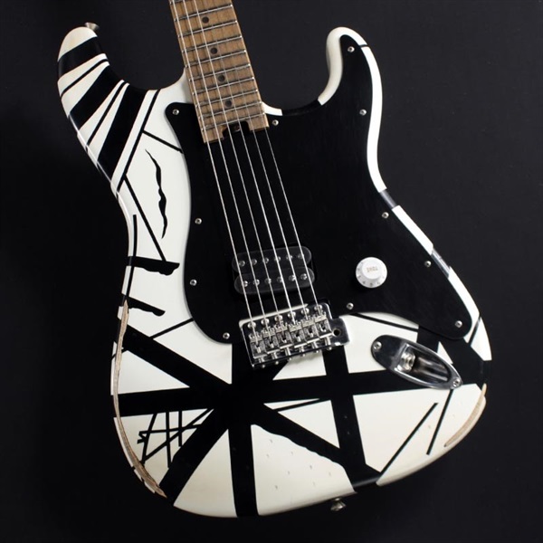 EVH Striped Series '78 Eruption (White with Black Stripes Relic/Maple ...