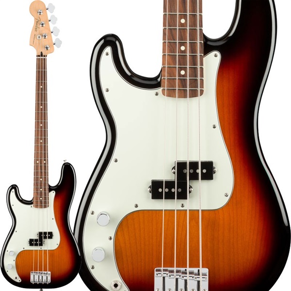 Fender MEX Player Precision Bass Left-Handed (3-Color Sunburst/PauFerro ...