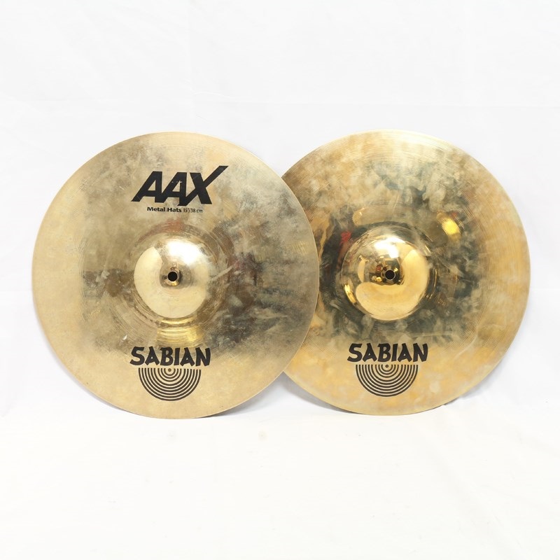 SABIAN AAX Metal Hats 15 Brilliant pair [AAX-15MEH-B] [1526g/1670g]【中古品 ...