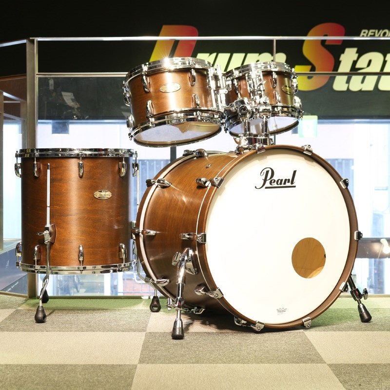 Pearl Masters Maple Pure 4pc Drum Kit - #382 Nature Walnut [BD22，TT10&12，FT16，THL-1030×2]【店頭展示特価 ...
