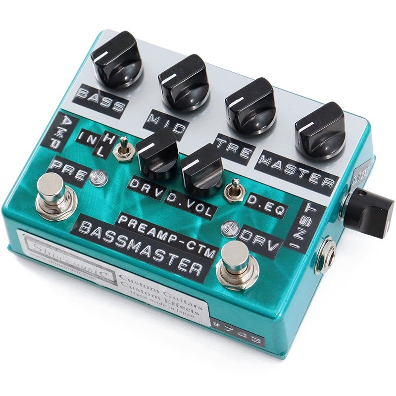 shin’s music Bass Master Preamp [BMP-1] w/2SW (Emerald Scratch) ｜イケベ楽器店