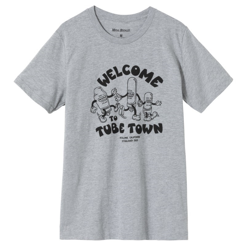 Gibson 【秋のスーパーセール】 Welcome to Tube Town Tee (Gray)， (XL) [MA-TEE-TOWN ...