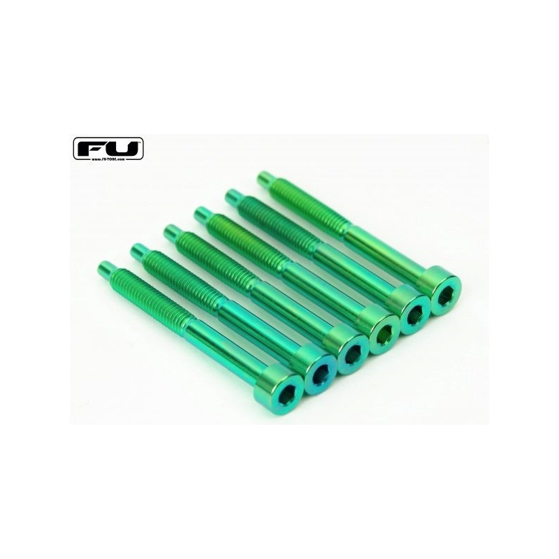 FU-Tone 【旧価格特価】Titanium String Lock Screw Set (6) - GREEN ｜イケベ楽器店オンラインストア