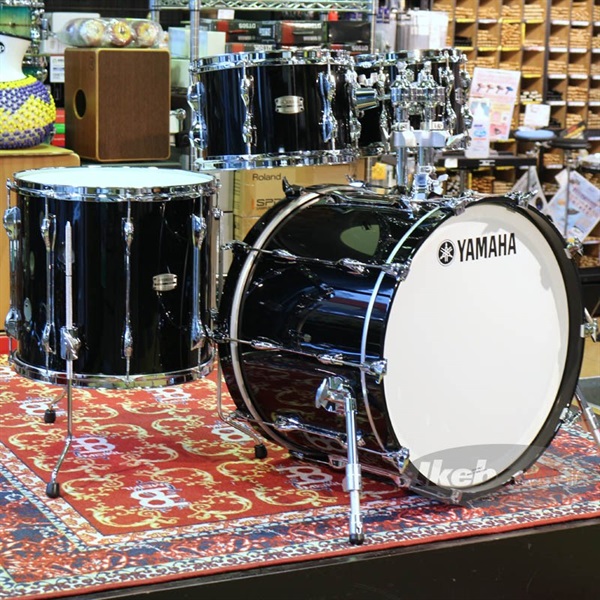 YAMAHA 【店頭入荷！】 Recording Custom 4pc Drum Kit - Solid Black [RBB2216 SOB ...