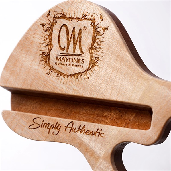 MAYONES Wooden Phone Holder Figured Maple Limited #8 (Flame Maple ...