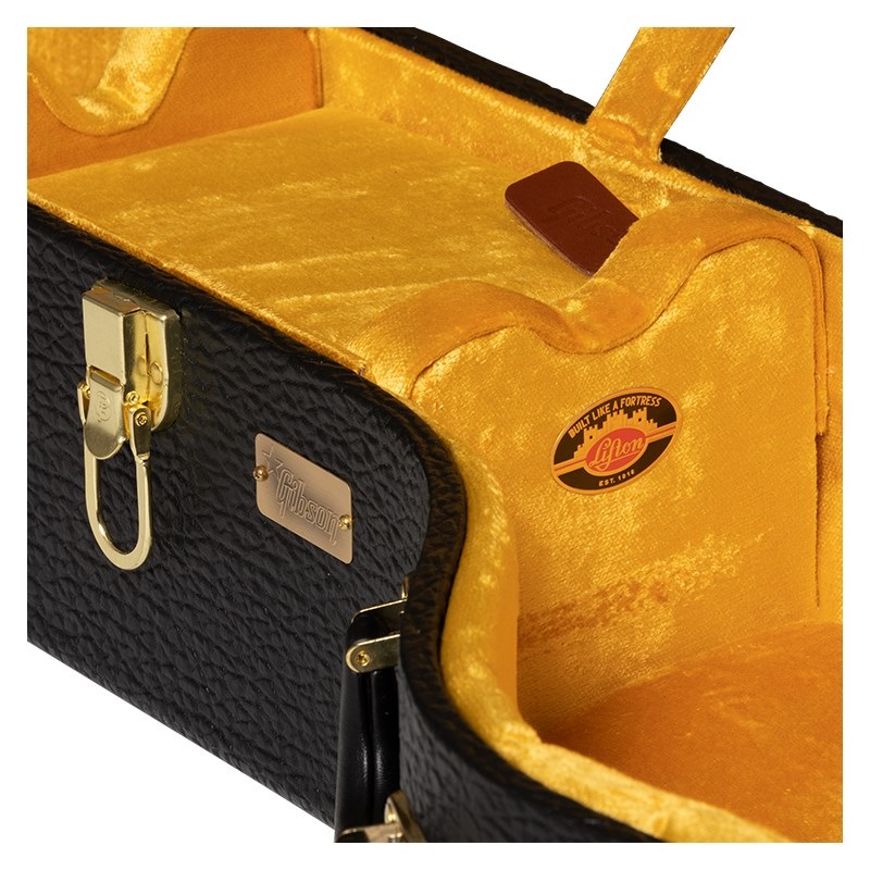 Gibson Lifton Historic Black/Goldenrod Hardshell Case， Dreadnought ...