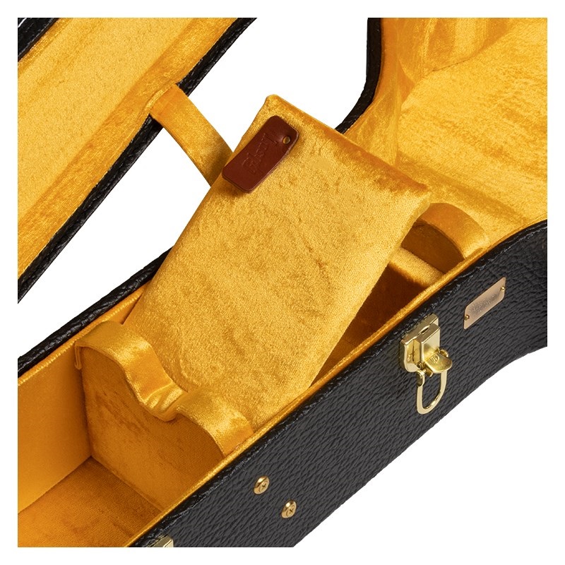 Gibson Lifton Historic Black/Goldenrod Hardshell Case， Dreadnought ...