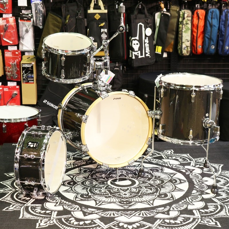 SONOR SN-AQXJUN BMS [AQX Jungle Shell Set - Black Midnight Sparkle] 【店頭展示特価品】 ｜イケベ楽器店オンラインストア