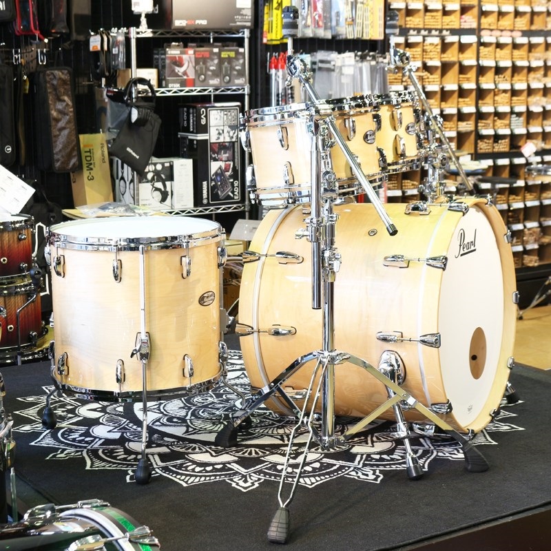 Pearl Masters Maple 4pc Drumkit [BD22，FT16，TT12＆10] - #102 Natural Maple 【コンビネーションスタンド付属】 ｜イケベ楽器 ...