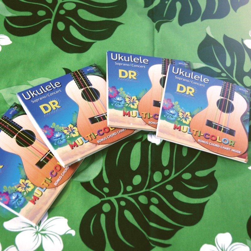 DR Ukulele Multi Color Nylon Strings 【ソプラノ・コンサート用】 [特価] ディーアール ｜イケベ楽器店 ...