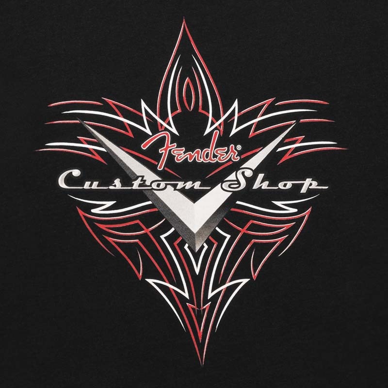 Fender USA FENDER(R) CUSTOM SHOP PINSTRIPE T-SHIRT BLACK (XL size ...