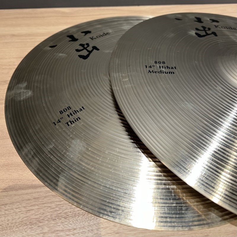 小出 koide 808 HiHat 14 Thin/Medium pair [808-14HT/808-14HM]【店頭展示特価品】 ｜イケベ楽器店オンラインストア