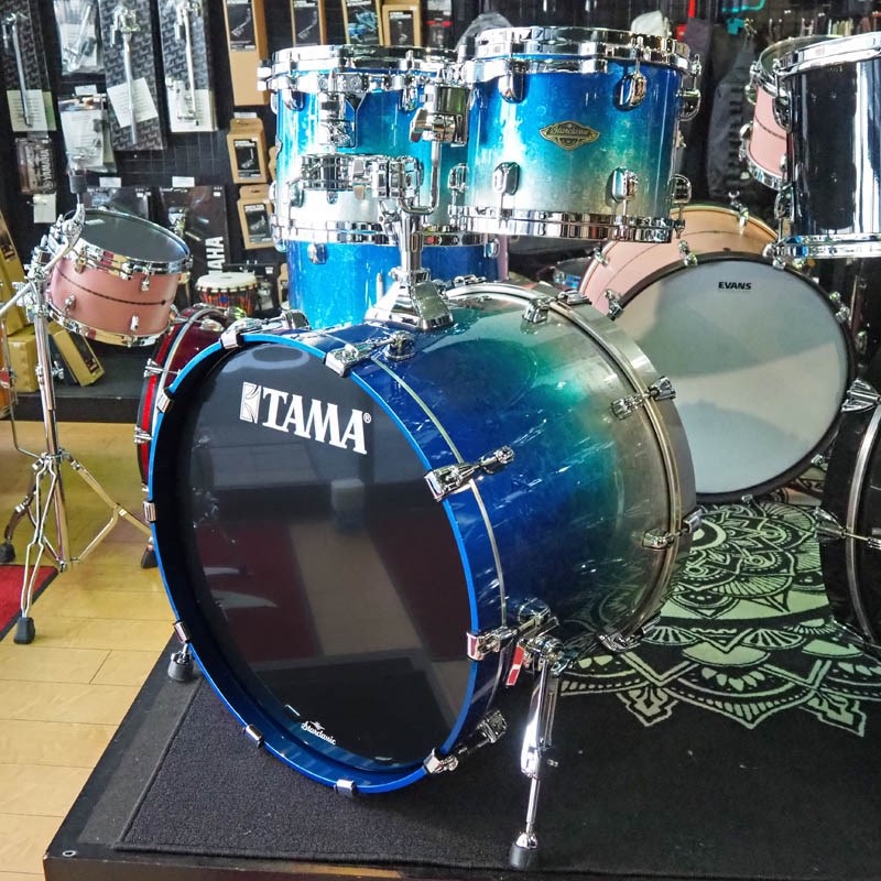 TAMA Starclassic Walnut/Birch 4pc Drum Kit - Molten Blue Ice Fade ...