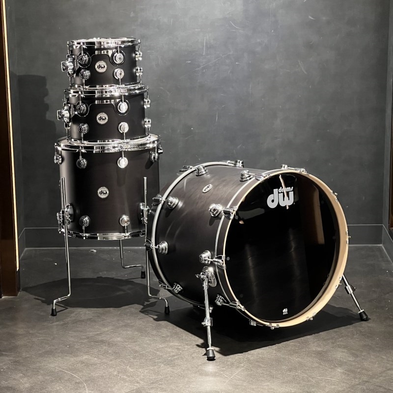 dw Collector's Pure Maple 4pc Drum Kit [BD22，FT16，TT12&10 / Ebony Satin Oil] ｜イケベ楽器店オンラインストア
