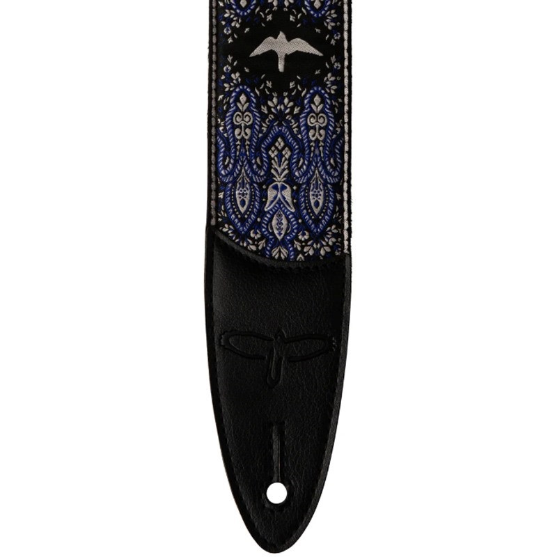 P.R.S. PRS 2inch Guitar Strap Custom Jacquard Birds Fleur (Violet) ｜イケベ ...