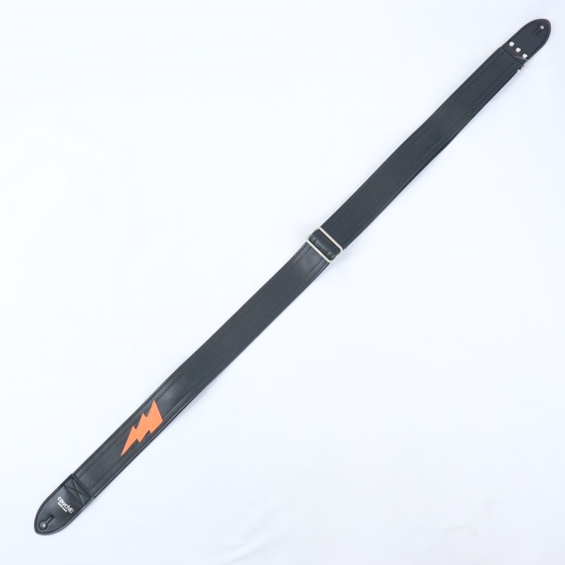 Couch Guitar Strap LIGHTNINGBOLT BLACK/ORANGE ｜イケベ楽器店オンラインストア